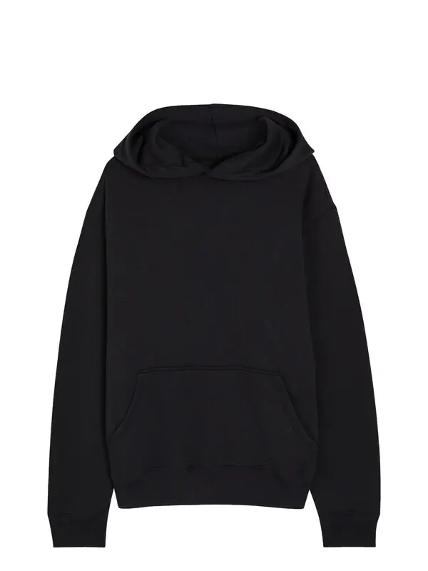 LITERARY SPORT Conrad Hooded Cotton Sweatshirt - Black