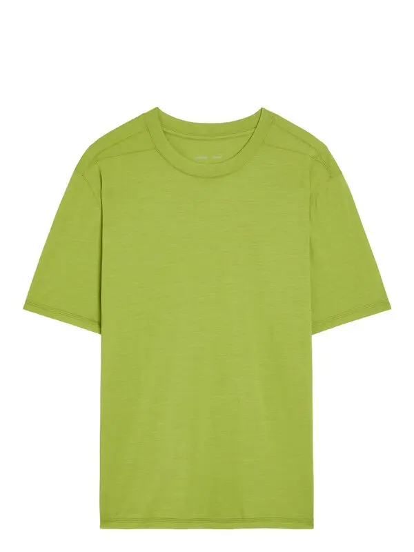 LITERARY SPORT Harper Wool-blend T-shirt - Green