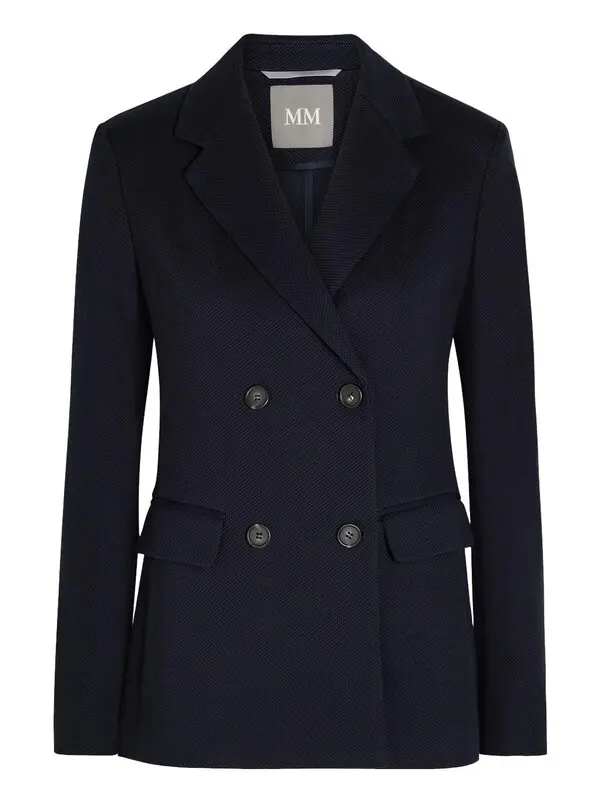 Max Mara Rotondo Waffle Blazer - Blue