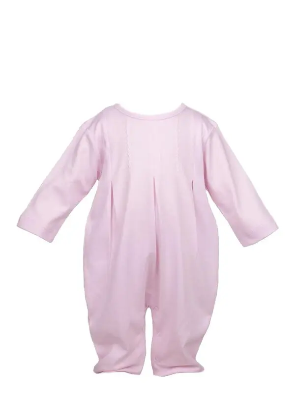 CUCLIE Layette Long Sleeve One-piece - Pink