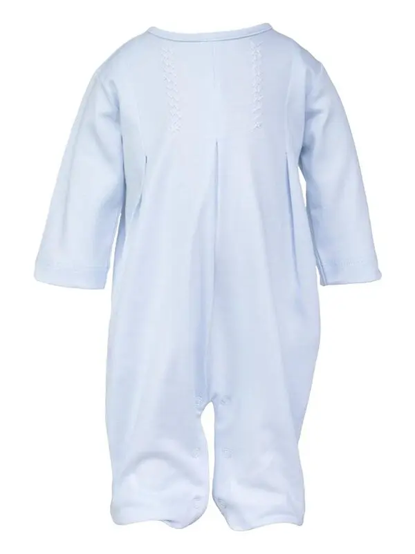 CUCLIE Layette Long Sleeve One-piece - Light Blue