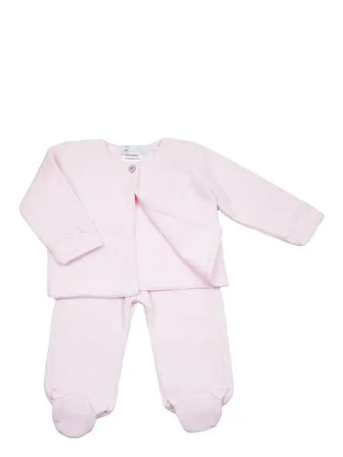 CUCLIE Hand-smocked Layette Set - Pink