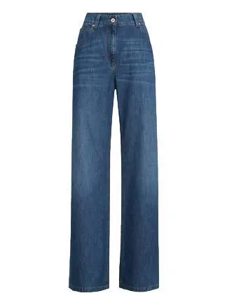 Brunello Cucinelli Baggy Trousers - Denim