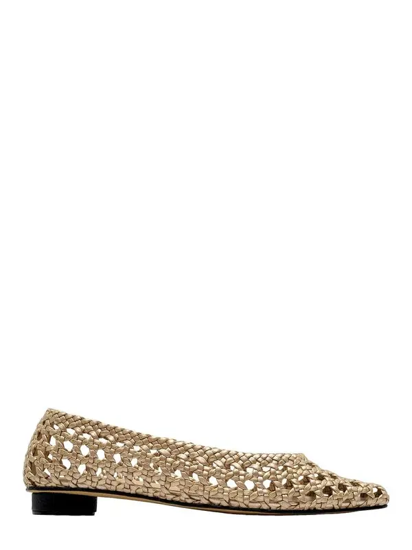ALTA Leather Flat - Silver
