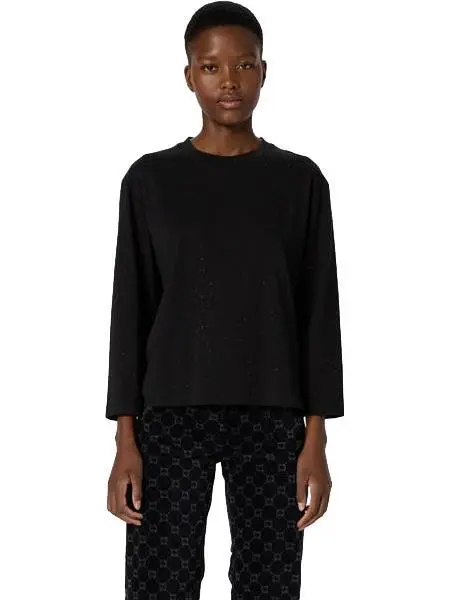 Gerard Darel Hermine Long Sleeve Top - Black