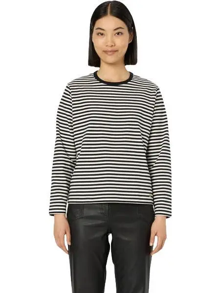Gerard Darel Hulia Striped Long Sleeve Top - Ecru