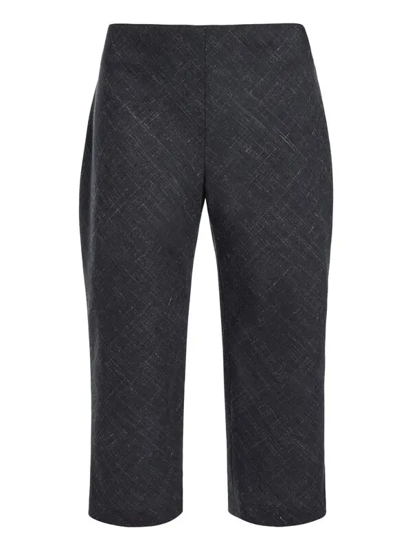 Christopher Esber Banyan Capri Wool Trousers - Black