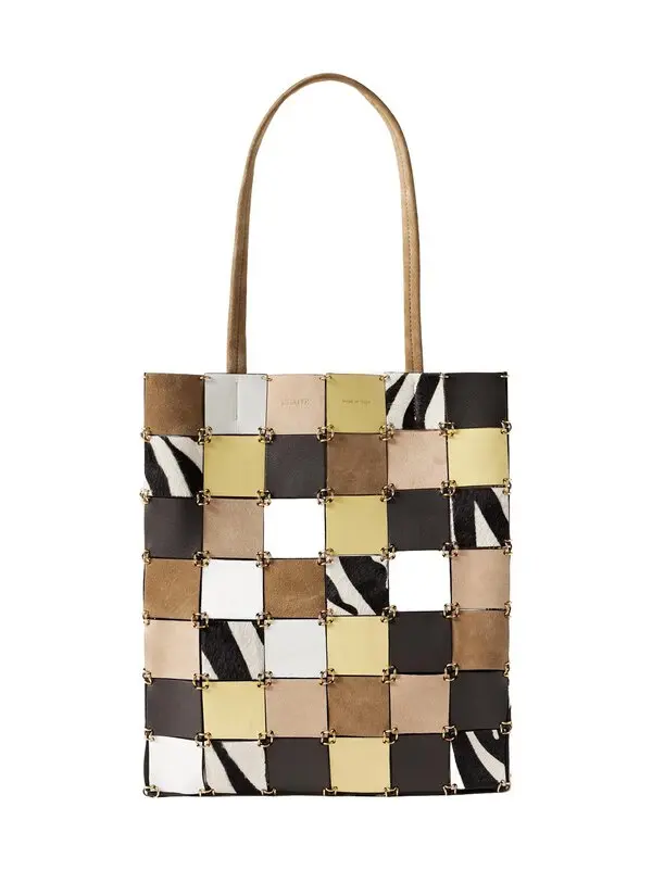 Khaite Emma Embellished Paneled Tote - Multi
