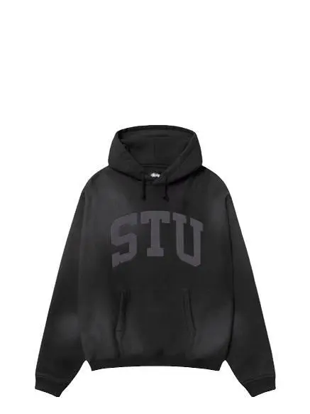 StÜssy Stu Applique Hoodie - Black