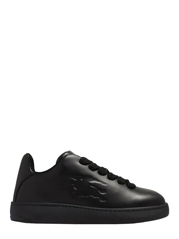 Burberry Leather Box Sneakers - Black