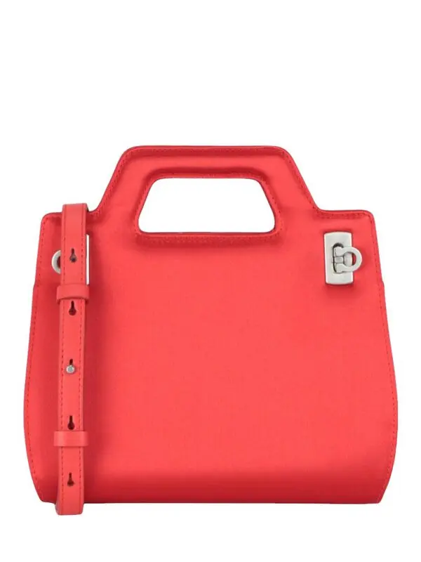 FERRAGAMO Mini Wanda Top Handle Bag - Red