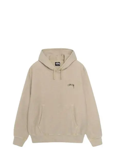 StÜssy Smooth Stock Pigment Dyed Hoodie - Khaki
