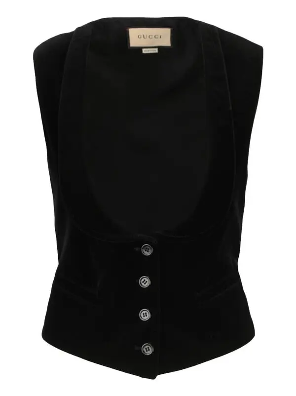 Gucci Velvet Vest - Black