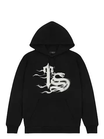 Trapstar Ts Flame Print Hoodie - Black