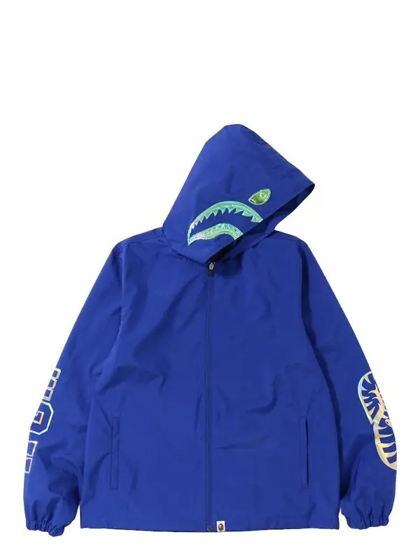 A BATHING APE Aurora Shark Hoodie Jacket - Blue