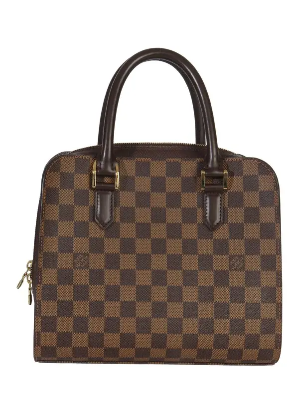 LOUIS VUITTON Damier Ebene Canvas Triana Pm - Brown