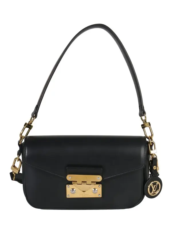 LOUIS VUITTON Calfskin Monogram Swing Bag - Black