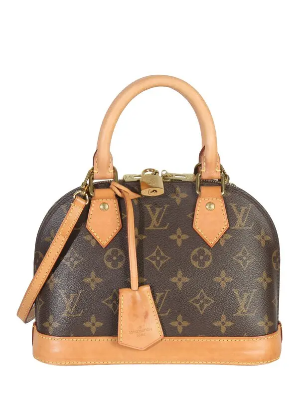 LOUIS VUITTON Monogram Canvas Alma Bb - Brown