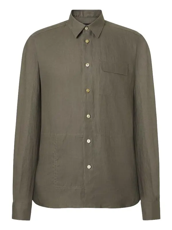 Kiton Linen Shirt - Green