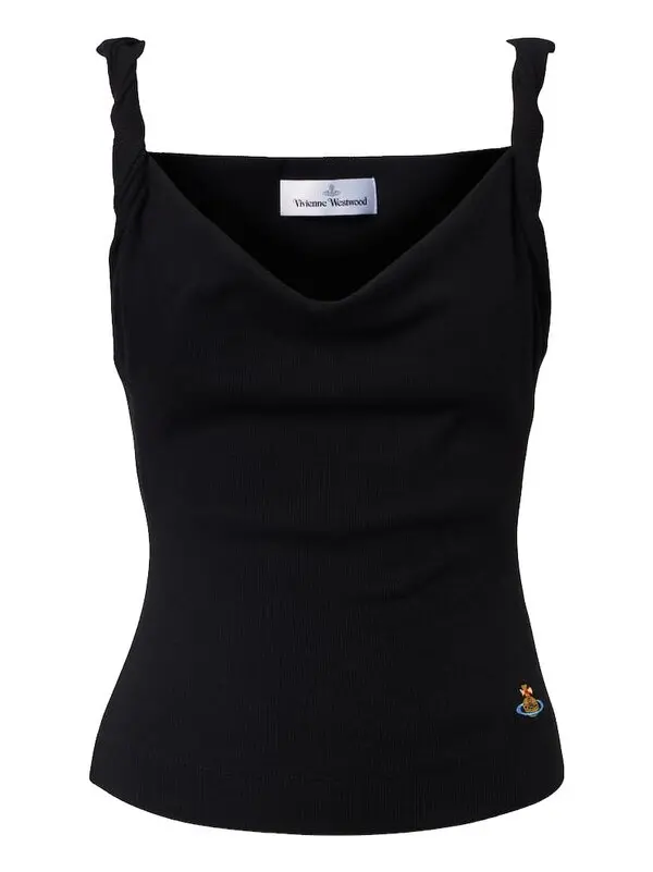 VIVIENNE WESTWOOD Anna Cotton Tank Top - Black