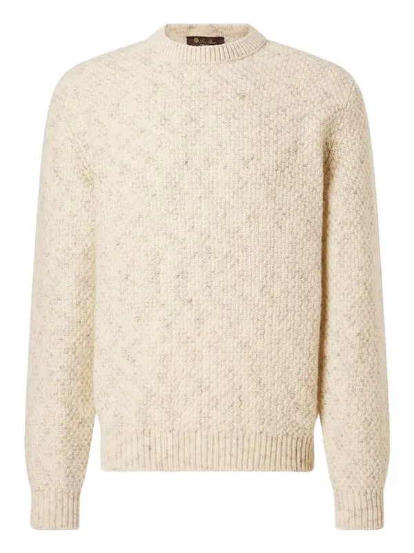 Loro Piana Wool, Cashmere, Linen, And Silk Sweater - Beige