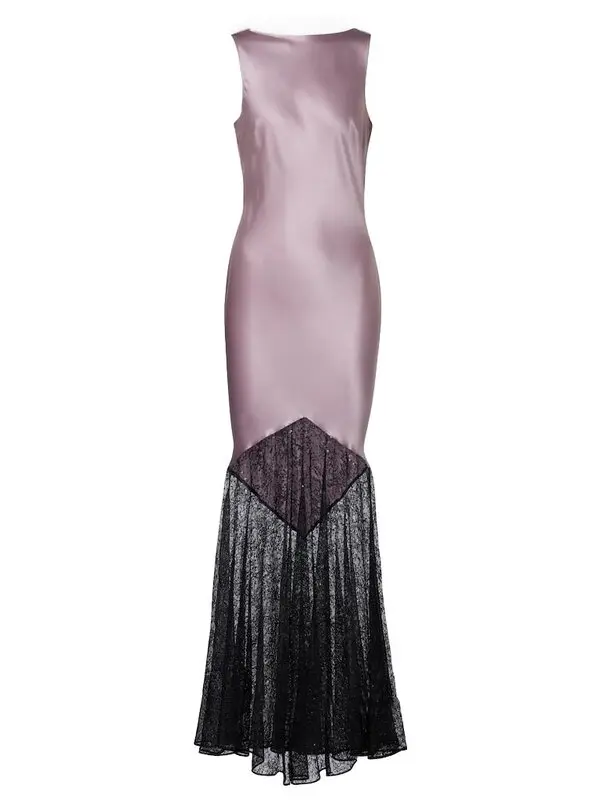 Nina Ricci Silk-blend Gown - Pink