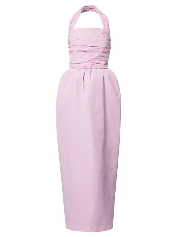 PATOU Gathered Halterneck Gown - Pink