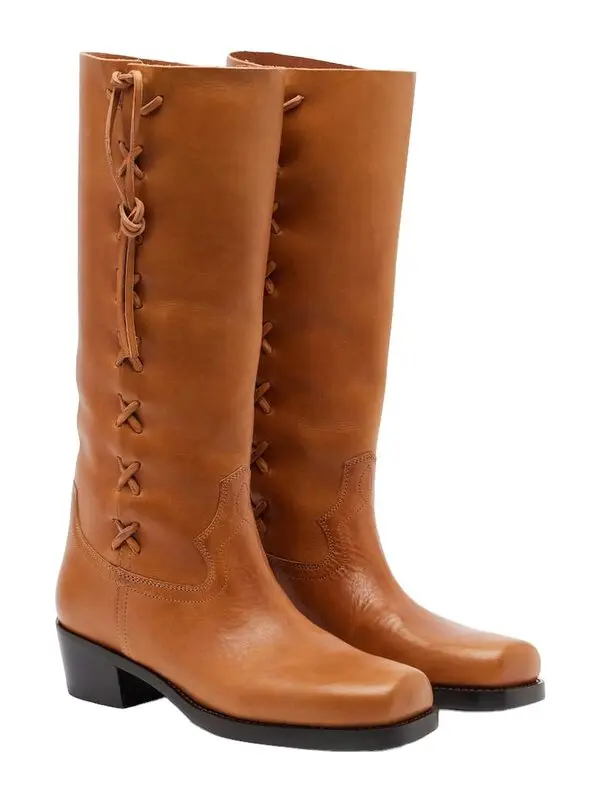 Paris Texas Roxanne Leather Knee-high Boots - Brown