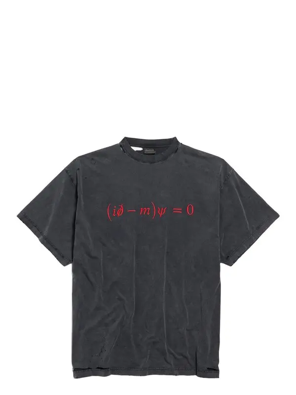 Balenciaga Dirac Equation Oversized T-shirt - Black