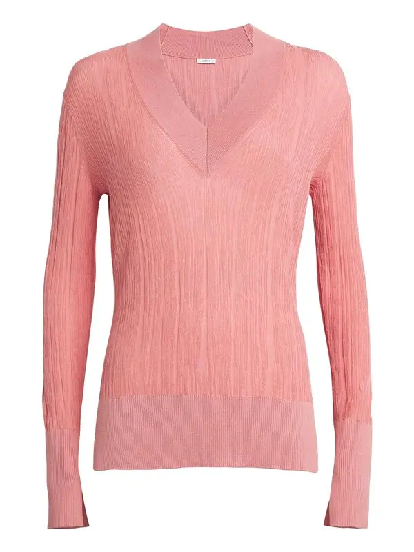 JOSEPH Jardin Cotton-silk Sweater - Pink