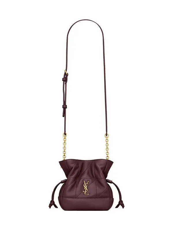 Saint Laurent Mini Jamie Shoulder Bag - Burgundy