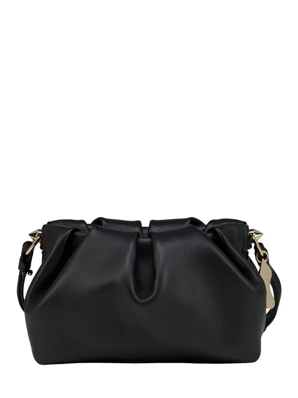 CHRISTIAN LOUBOUTIN Eva Mini Leather Shoulder Bag - Black