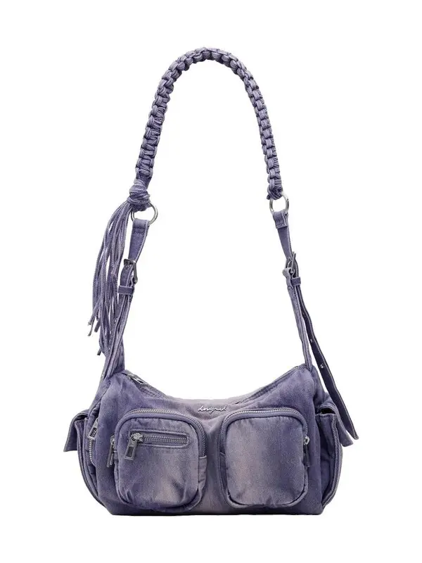 Desigual Denim Shoulder Bag - Purple