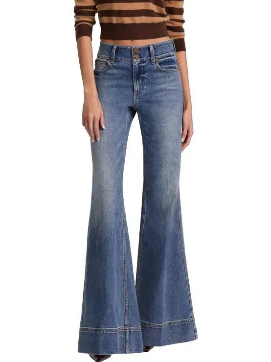 Alice + Olivia Perfect Wide Leg Jeans - Best Intentions