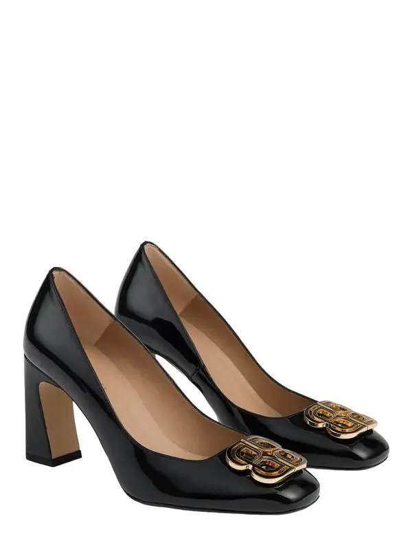 LK BENNETT Truly Logo Pump - Black