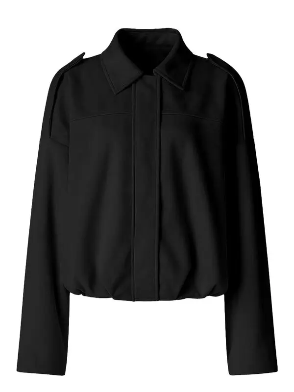 ATS Qiana Suede Jacket - Black