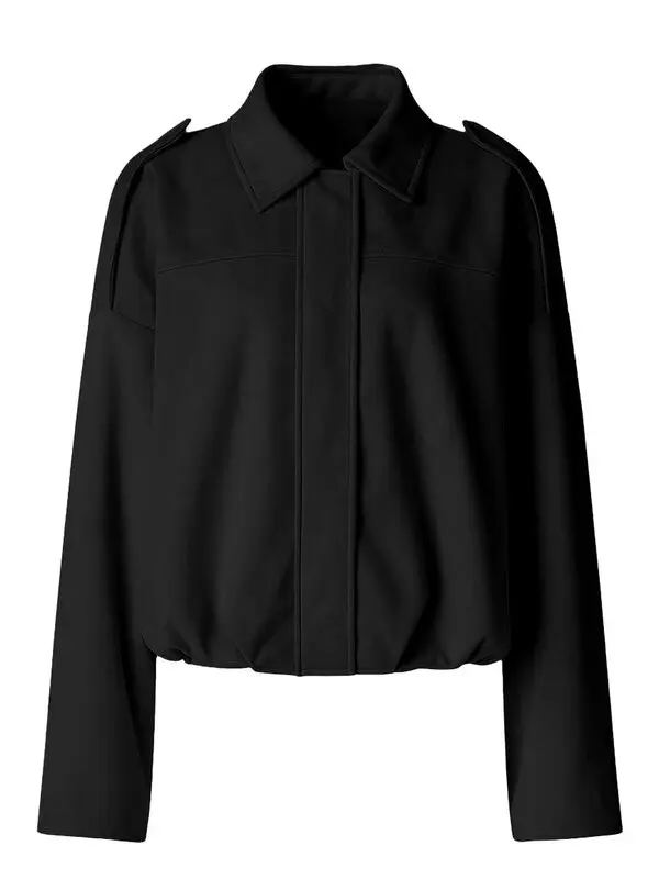 ATS Qiana Suede Jacket - Black
