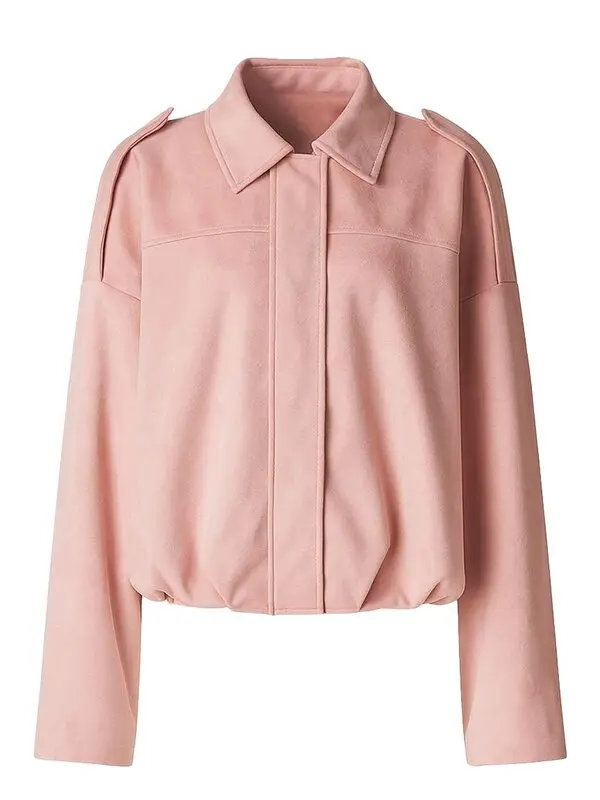 ATS Qiana Suede Jacket - Blush