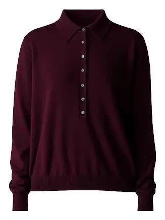ATS Nara Knit Top - Maroon