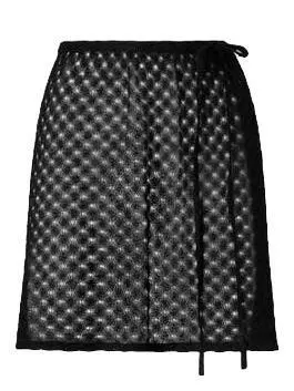 Missoni Mini Pareo Skirt With Raschel Workmanship - Black