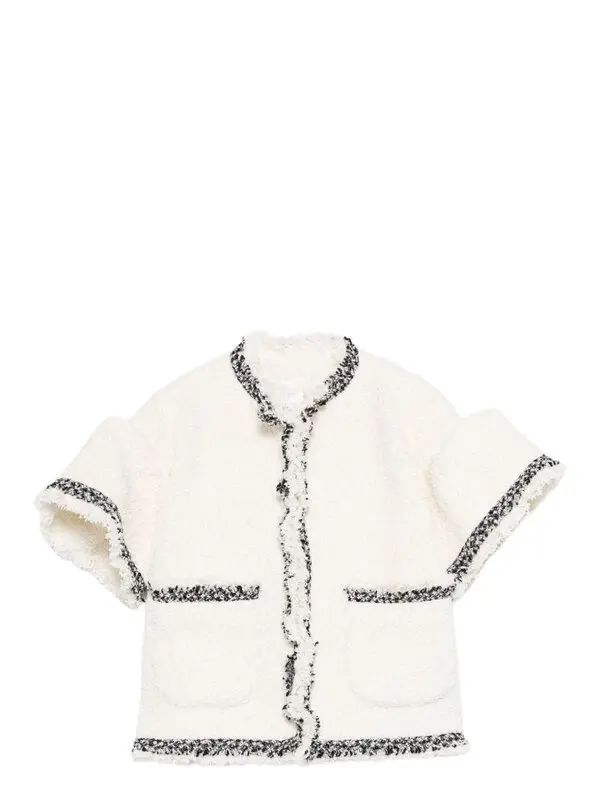 Sacai Tweed Jacket - White