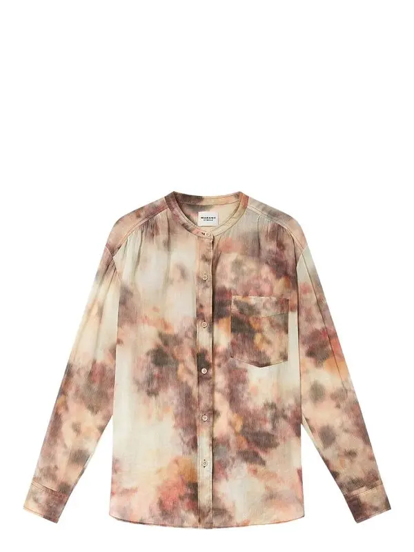 MARANT ETOILE Mexika Printed Cotton Shirt - Beige
