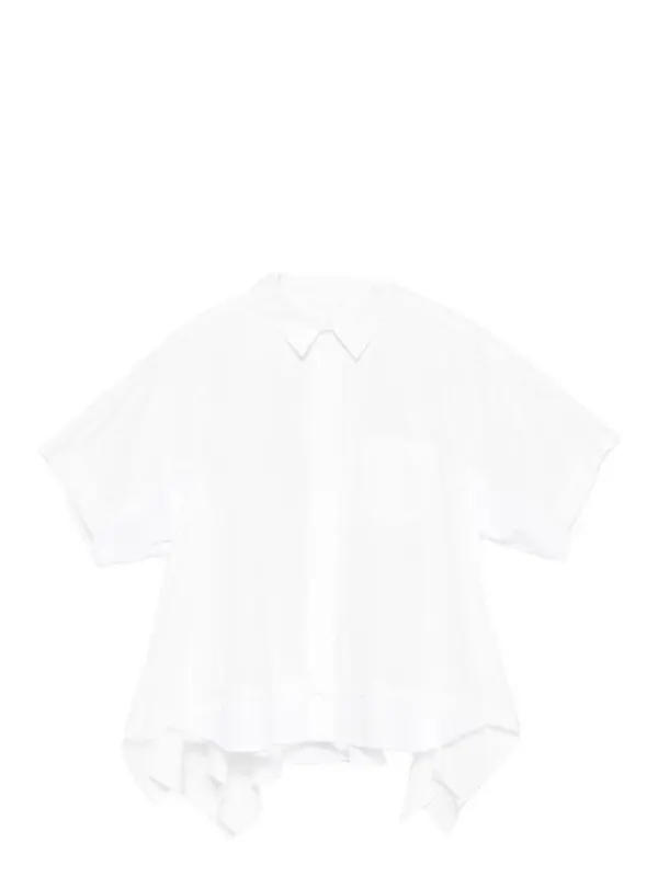 Sacai Cotton Layered Panel Shirt - White