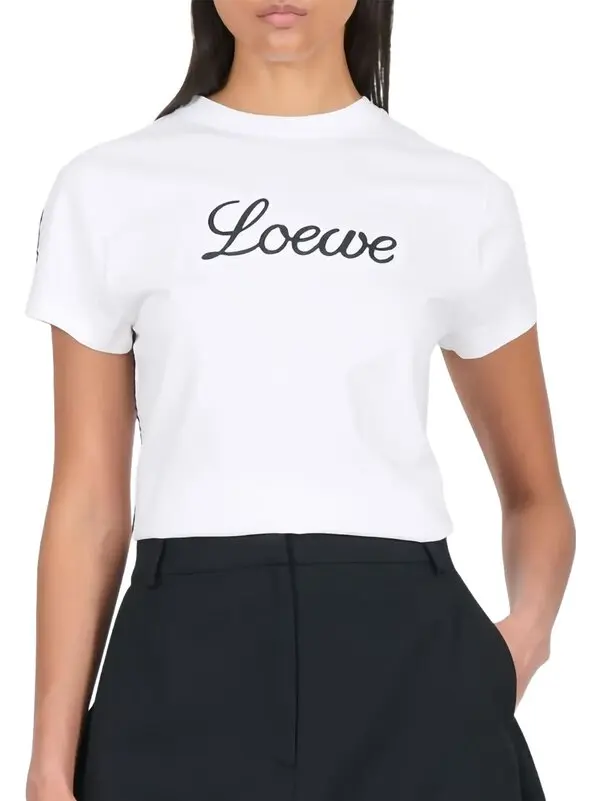 Loewe Logo Cotton T-shirt - White