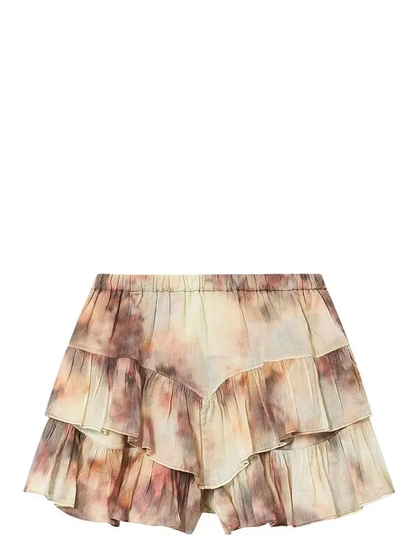 MARANT ETOILE Jocadia Printed Cotton Shorts - Beige