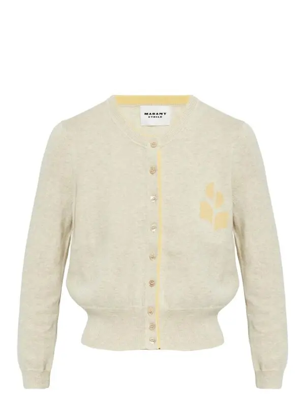 MARANT ETOILE Lona Wool And Cotton Cardigan - Grey