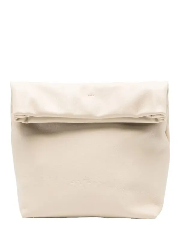 CORTANA Delhi Small Leather Clutch - Beige