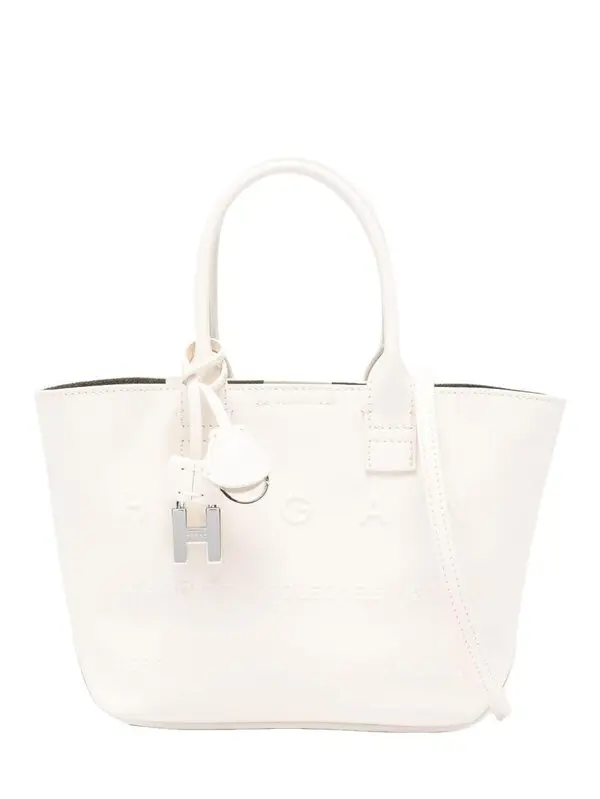 Hogan Mini Leather Tote Bag - White