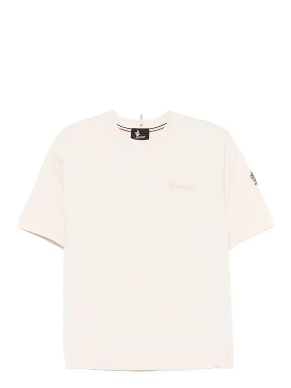 Moncler Logo Cotton T-shirt - White