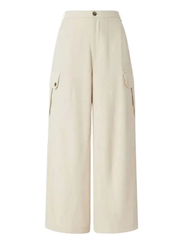 Pinko Cotton Trousers - Beige